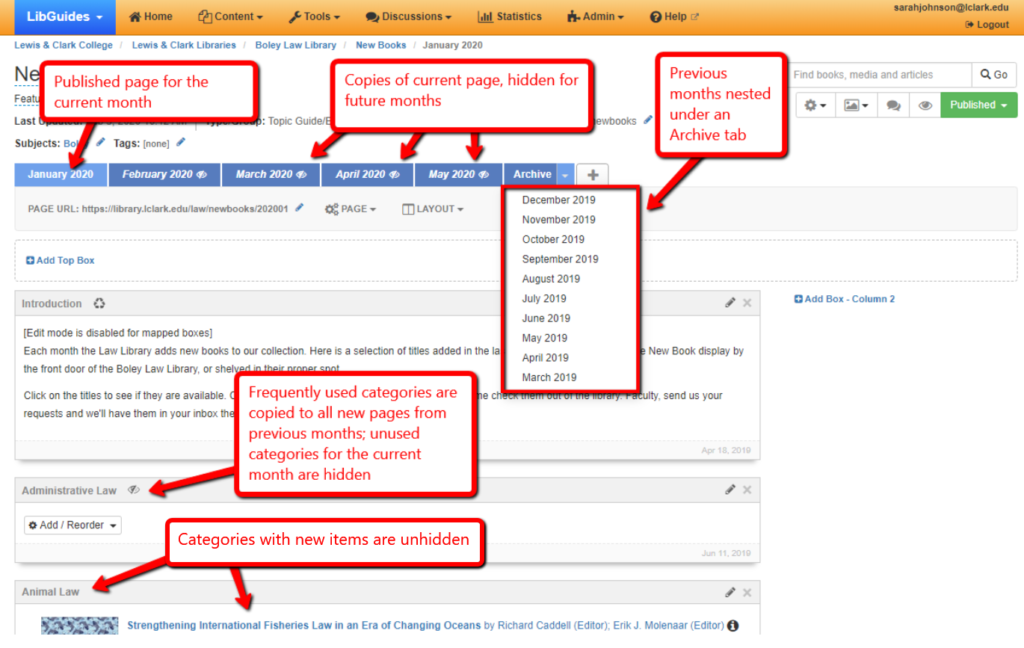 How to Create a New Books List in Alma and LibGuides – AALL Legal ...